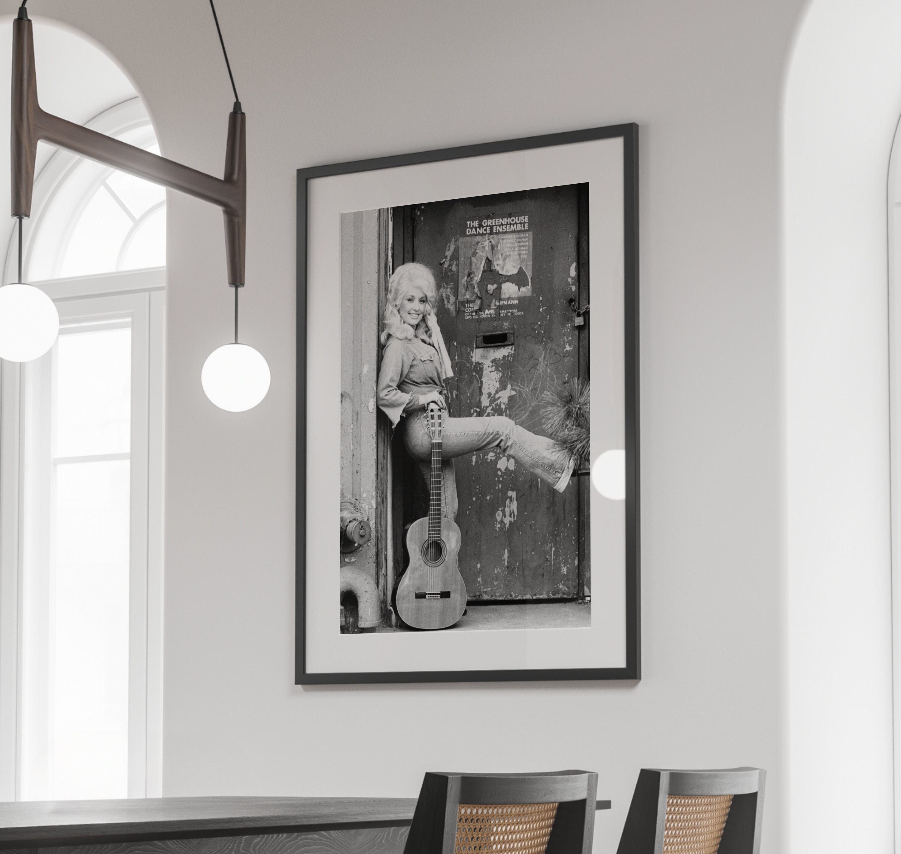 Vintage Dolly Parton Poster, Dolly Parton Print, Black and W - Inspire ...