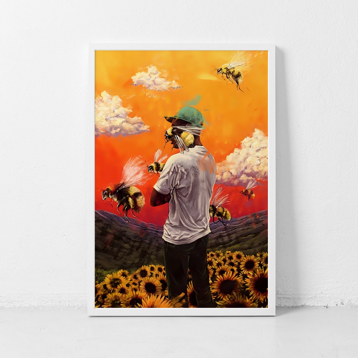 Flower Boy Poster Classic Retro Rock Vintage Art Print Decor - Inspire ...