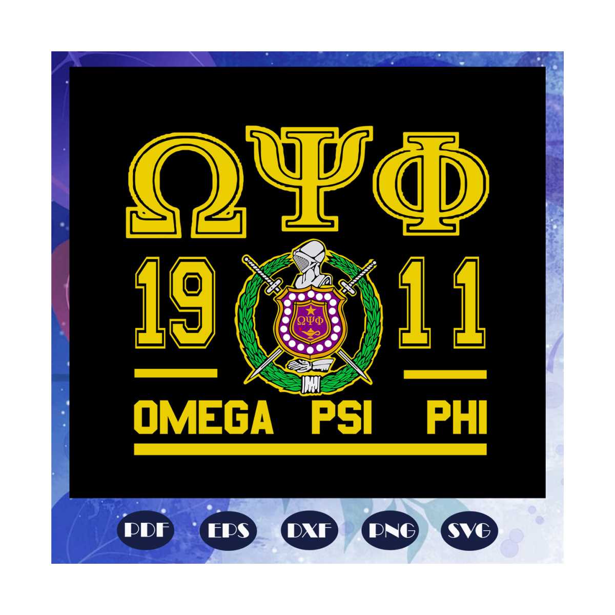 omega psi phi svg file - Inspire Uplift