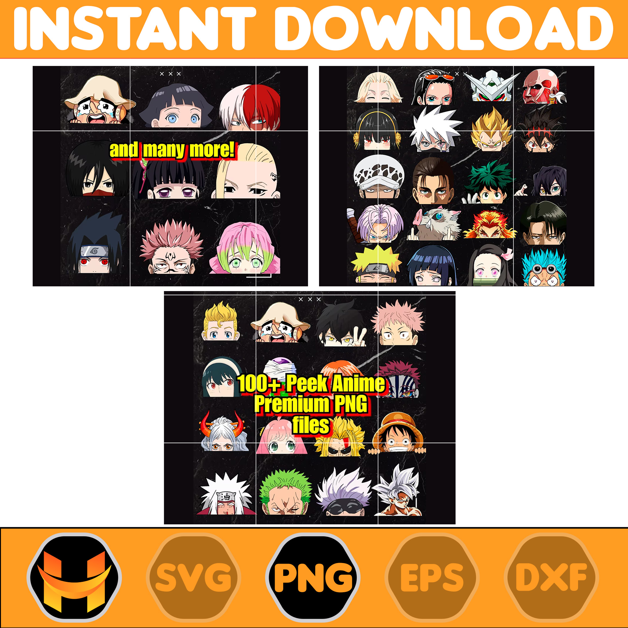 100 Anime Peeking Premium Graphic Design, Cute , Cool Anime | Inspire ...