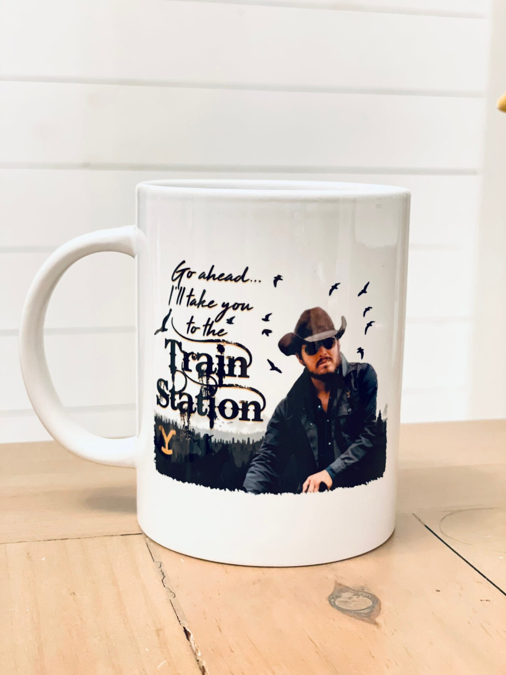Yellowstone Rip Wheeler Train Station Mug - Inspire Uplift