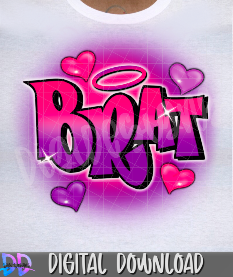 Brat Png- Brat Digital Download | Inspire Uplift