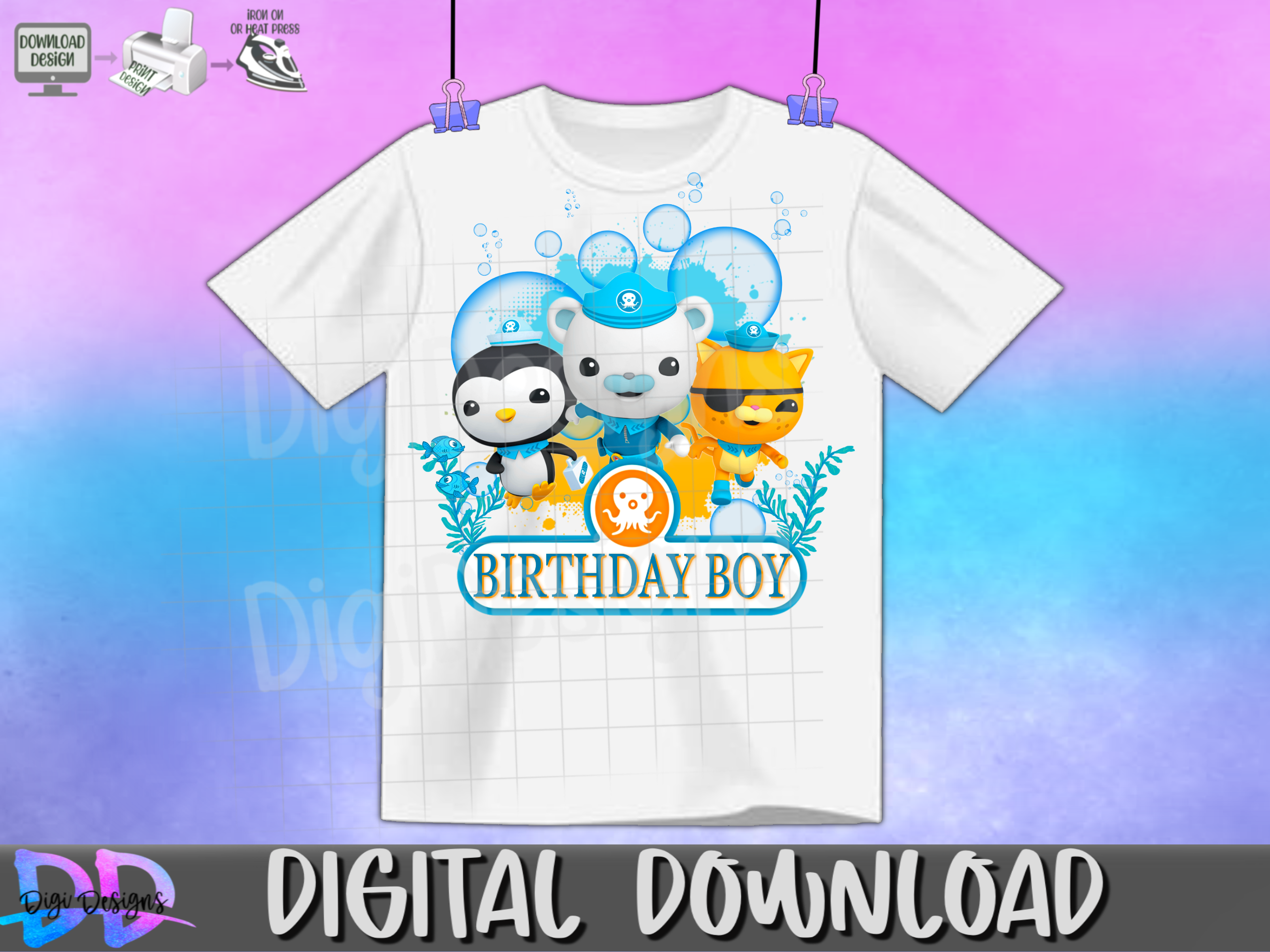 Octonauts Birthday Png-Digital Download | Inspire Uplift