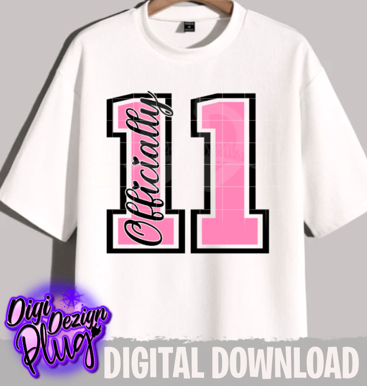 11th Birthday Svg-Png- Officially 11 Svg- Digital Download | Inspire Uplift