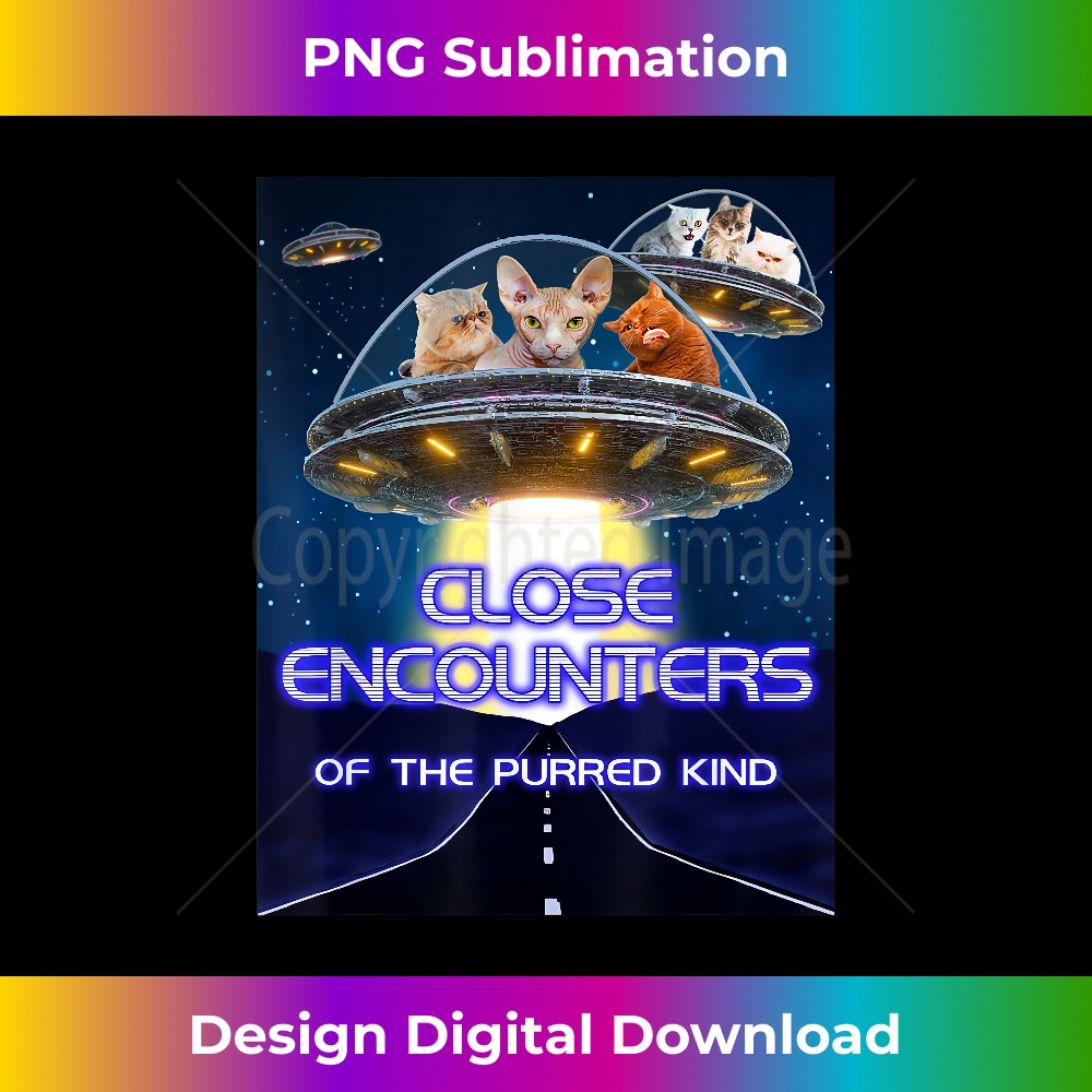 Funny Cat Close Encounters of the Purred - Sublimation-Optim | Inspire ...