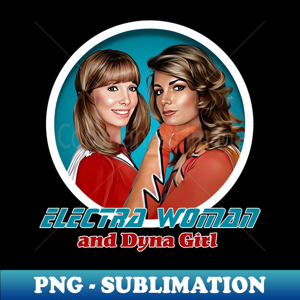 Electra Woman and Dyna Girl - High-Quality PNG Sublimation D - Inspire ...