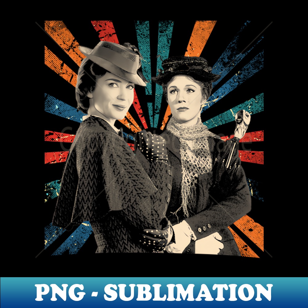 sketc vintage Mary Poppers and Poppins - Exclusive PNG Subli - Inspire ...