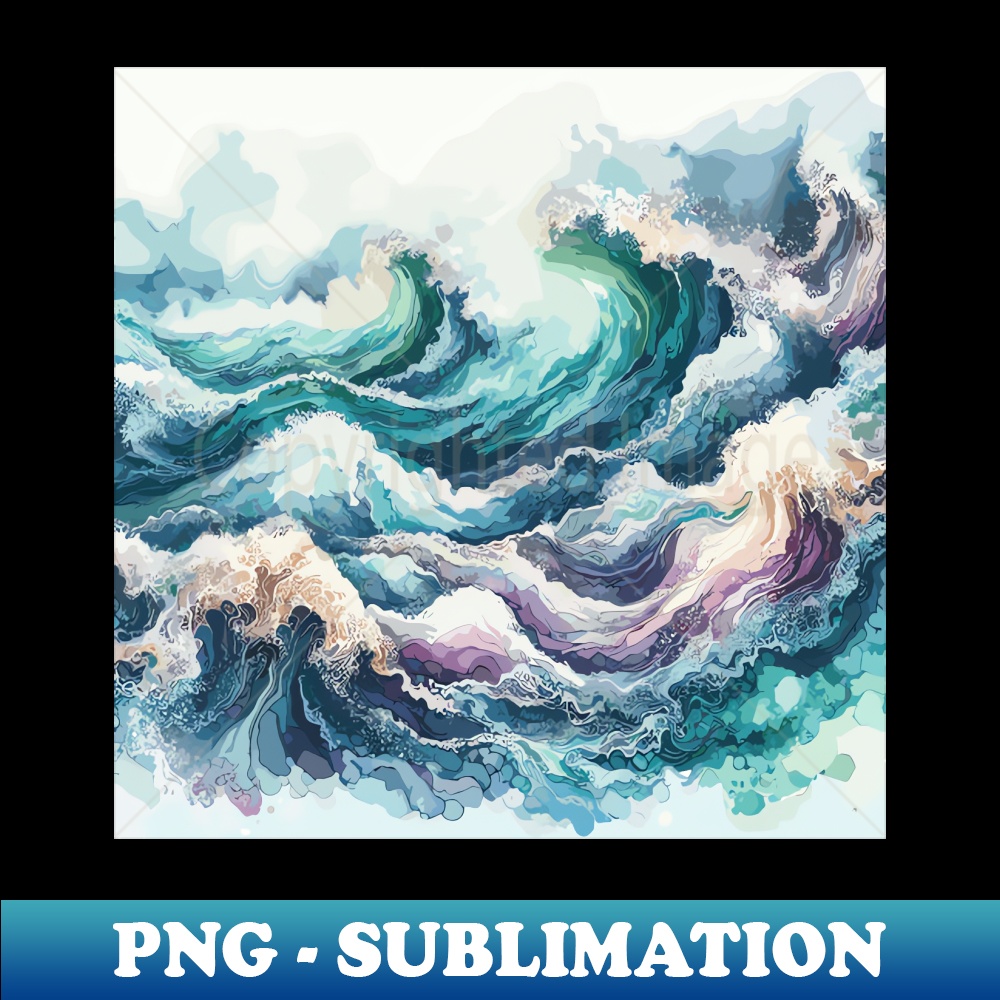 The art of waves - PNG Transparent Sublimation File - Stunni - Inspire Uplift