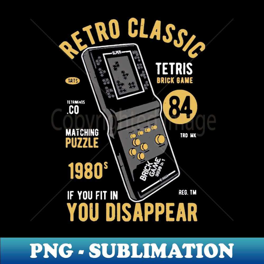 Retro Classic Tetris - PNG Transparent Sublimation File - Bo | Inspire ...