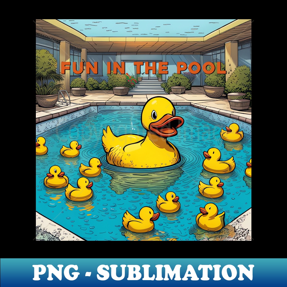 fun in the pool poster - Exclusive Sublimation Digital File | Inspire ...