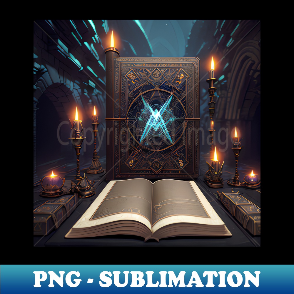 Ancient Magic Spell Book - High-Quality PNG Sublimation Down | Inspire ...