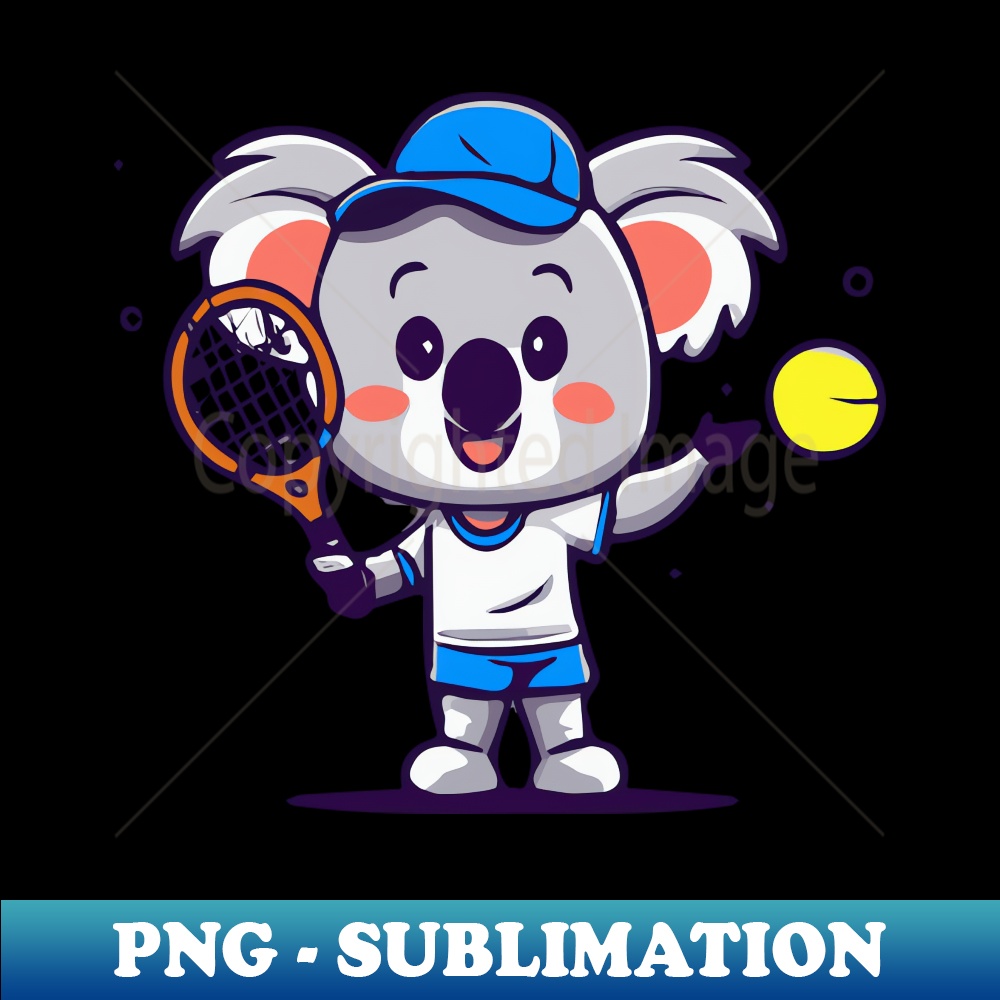 Tennis Player Koala with Racket and Ball - Court Champion - | Inspire ...