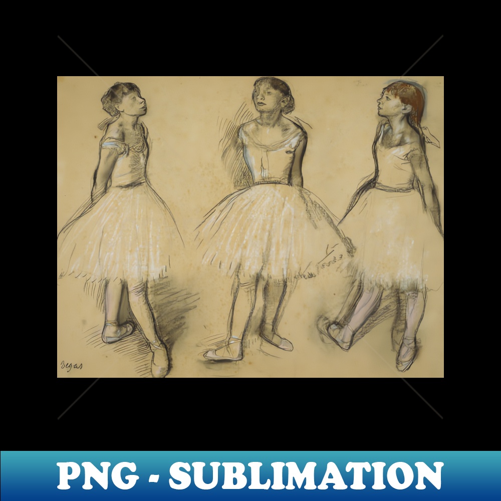 Three Studies of a Dancer in Fourth Position by Edgar Degas | Inspire ...