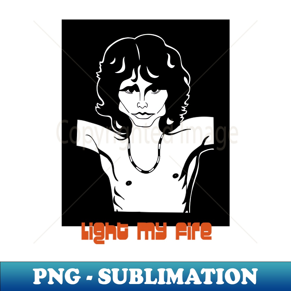Jim Morrison The Doors fan art - Instant PNG Sublimation Dow - Inspire ...