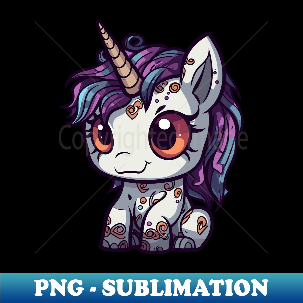 Chibi Magic Unicorn - Special Edition Sublimation PNG File - - Inspire ...