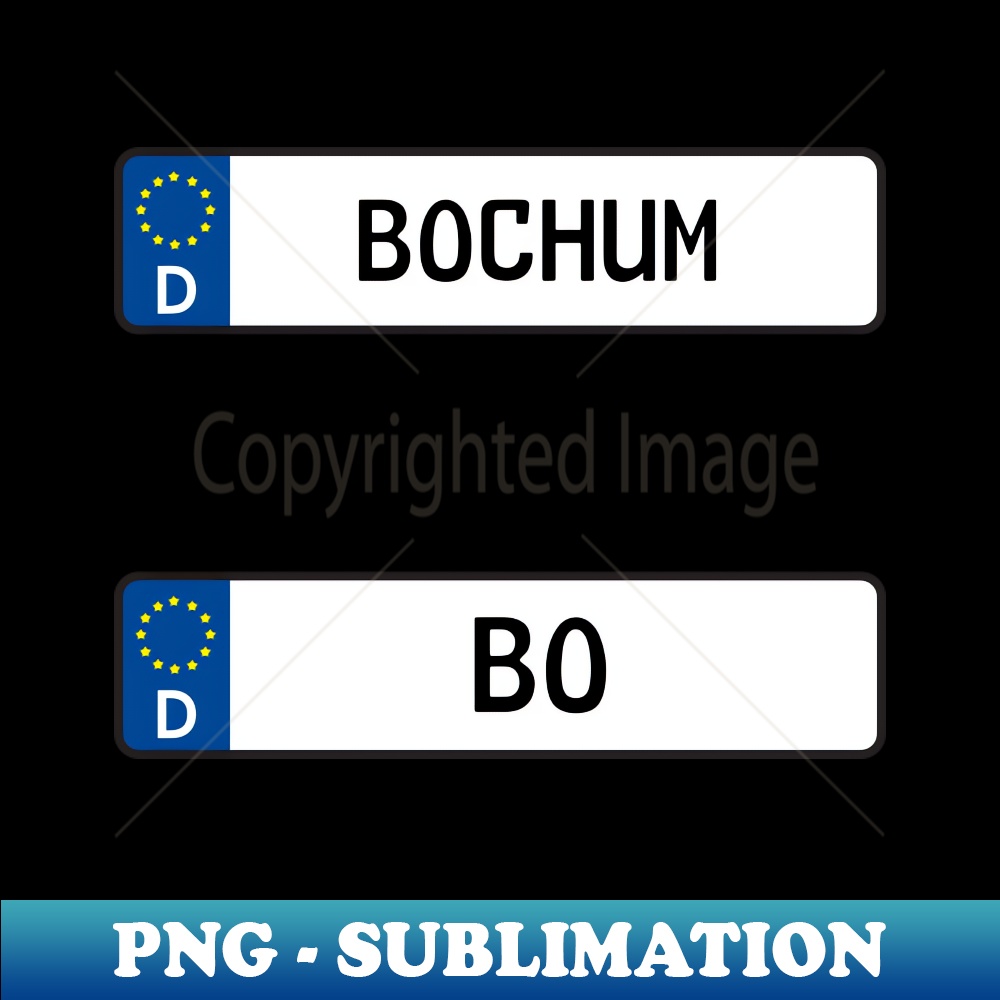 Bochum kennzeichen Sticker German Car License Plate Kfz Kenn | Inspire ...
