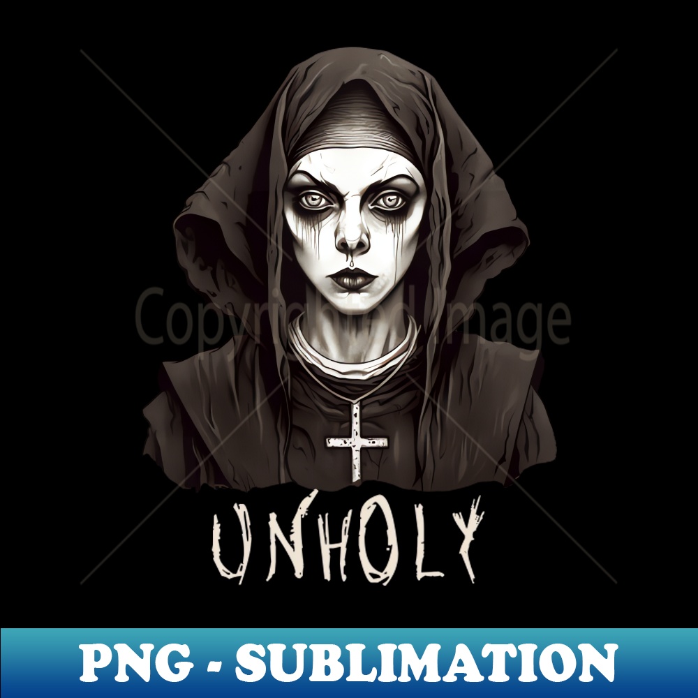 Dark Gothic Satanic Nun Unholy - PNG Transparent Sublimation | Inspire ...
