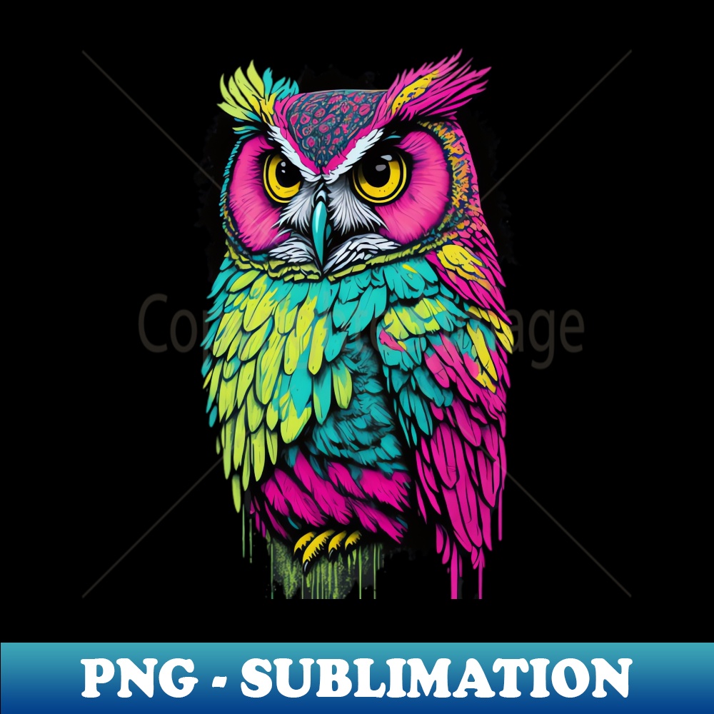 Tie-dye-pattern owl - Exclusive PNG Sublimation Download - P | Inspire ...