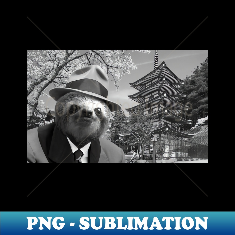 Sloth in Japan - Print Home Decor Wall Art Poster Gift | Inspire Uplift