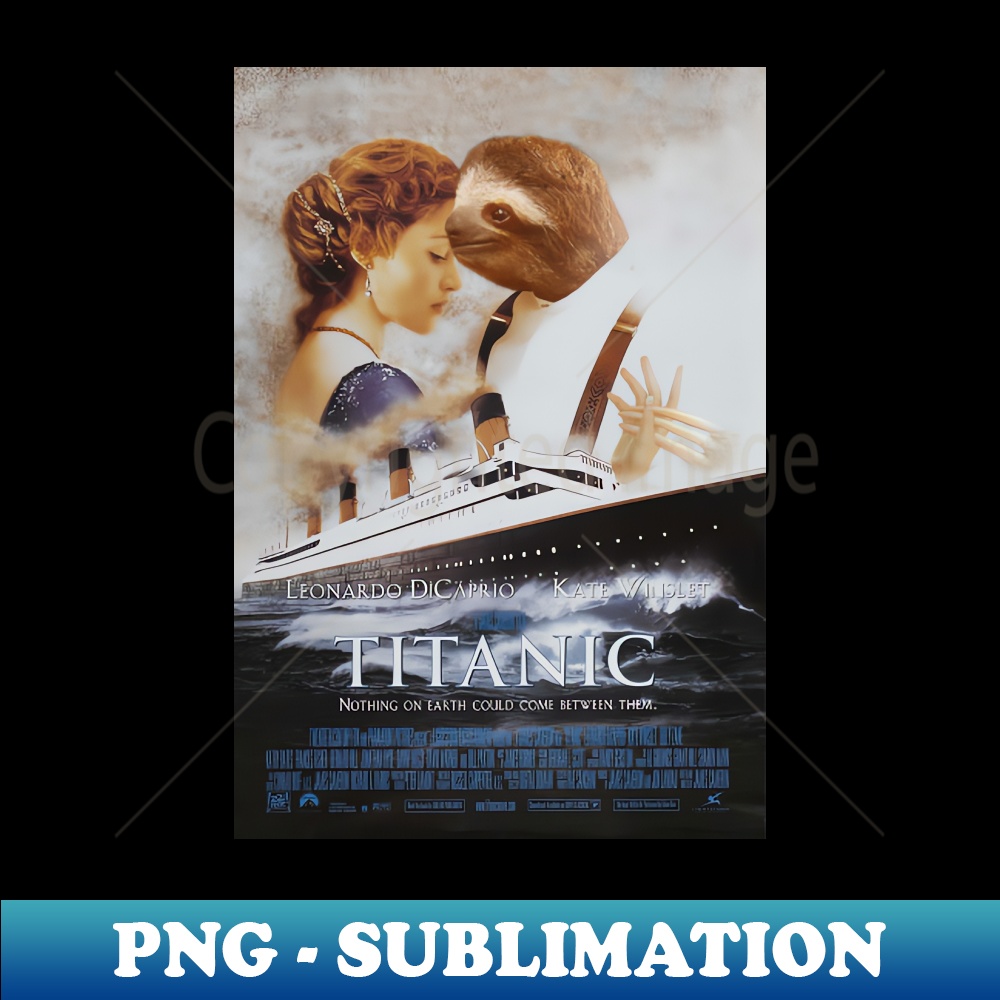 Sloth as Jack Dawson in Titanic - Print Home Decor Wall Ar | Inspire Uplift