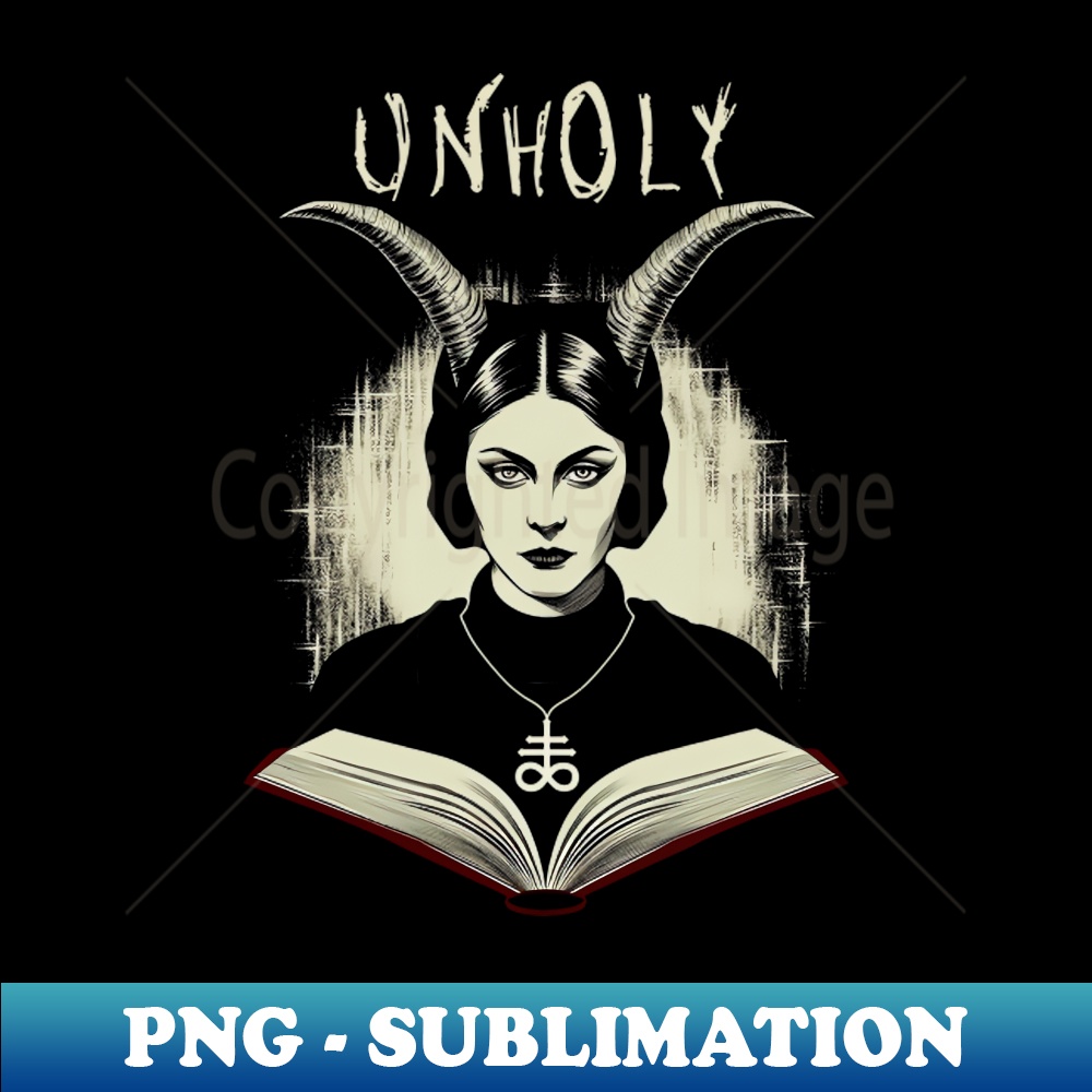 Dark Gothic Horror Unholy - Retro PNG Sublimation Digital Do - Inspire ...