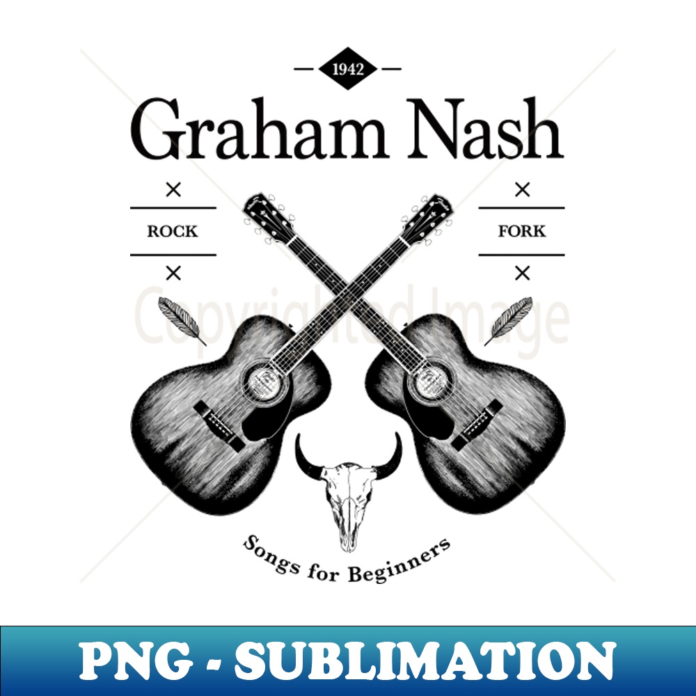 Graham Nash Acoustic Guitar Vintage Logo - High-Quality PNG | Inspire ...