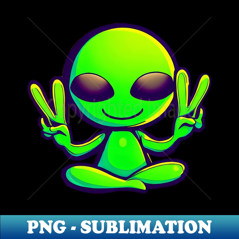 Peace Alien - Digital Sublimation Download File - Perfect fo - Inspire ...