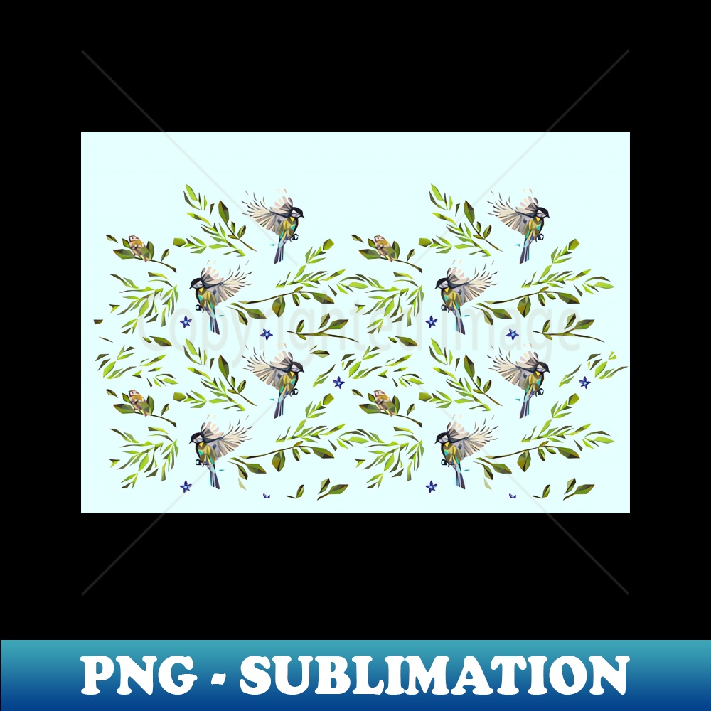 Geometric Birds Pattern Colors - Aesthetic Sublimation Digit - Inspire ...