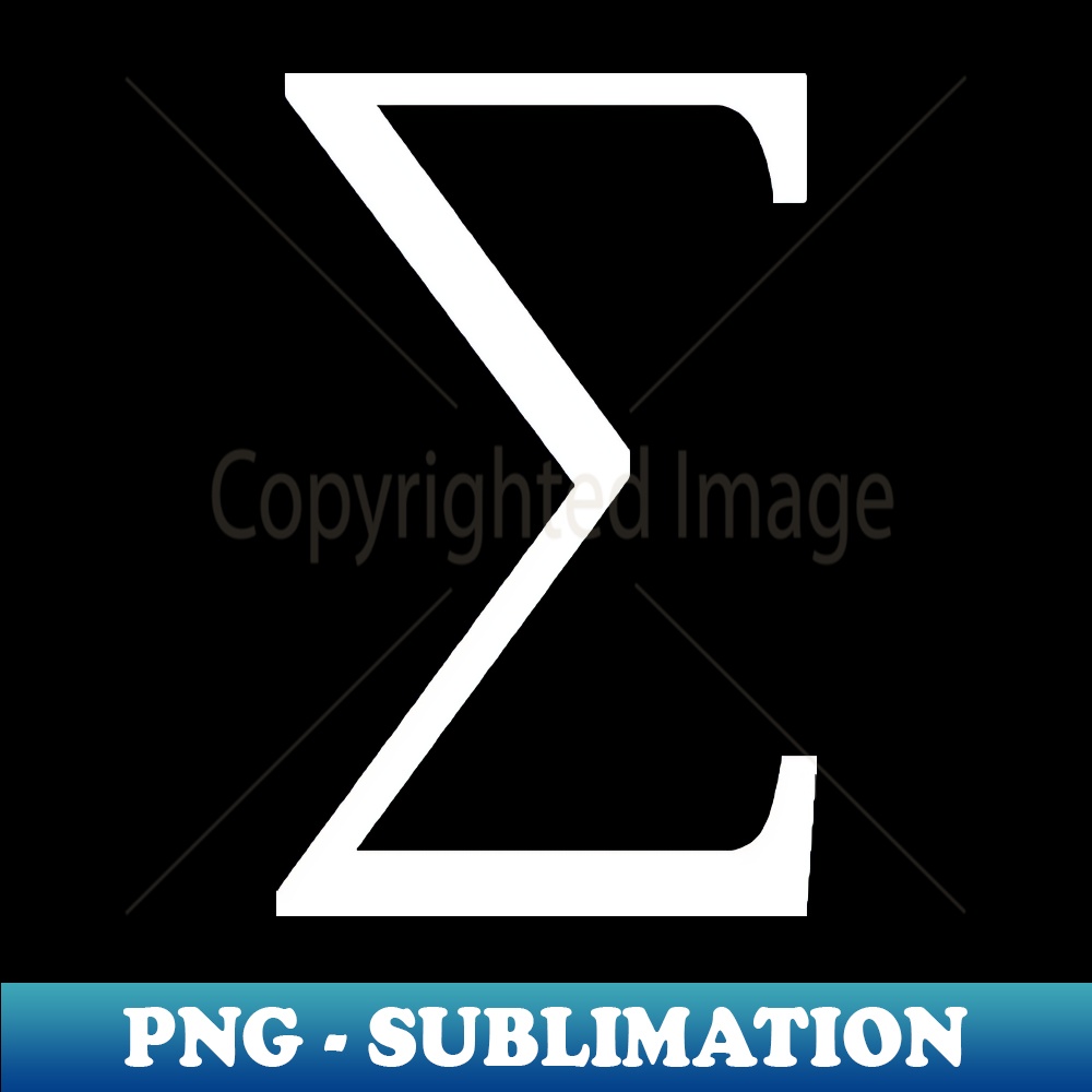 sigma symbol in mathematics dark version - PNG Sublimation D - Inspire ...