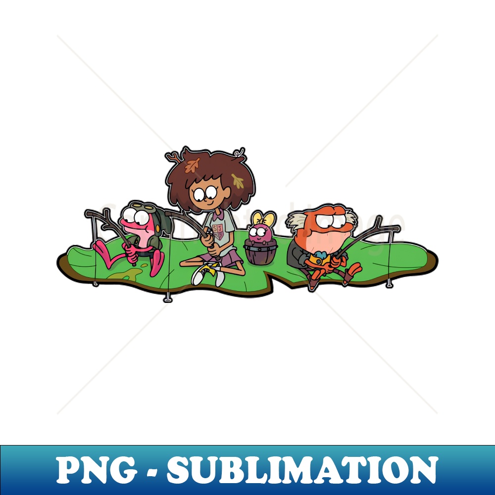 Amphibia Swamp Fishing - PNG Sublimation Digital Download - - Inspire ...