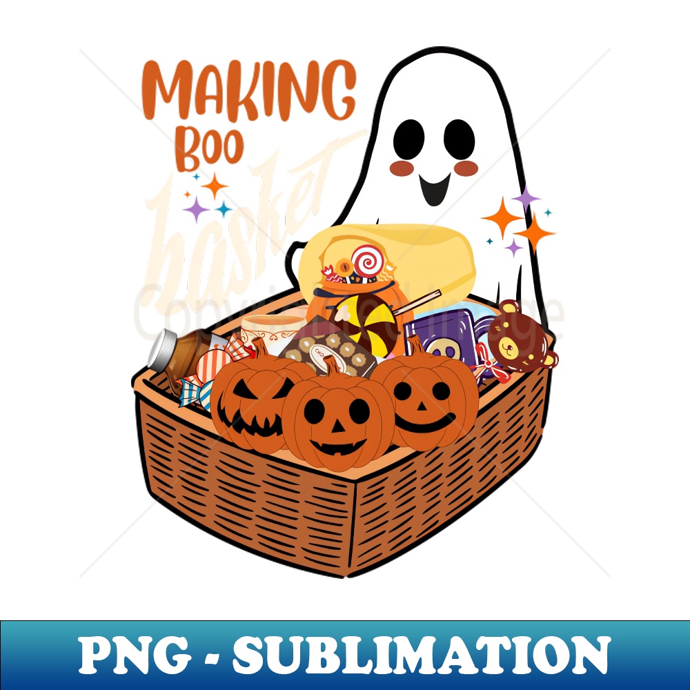 Funny Ghost Making Boo Basket Halloween Couple Wife Husband | Inspire ...