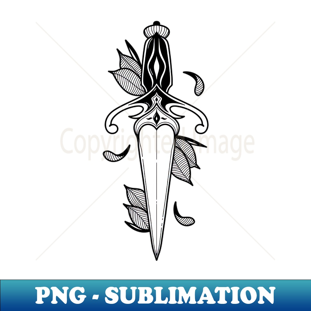 Tattoo Dagger - Aesthetic Sublimation Digital File - Bring Y - Inspire ...