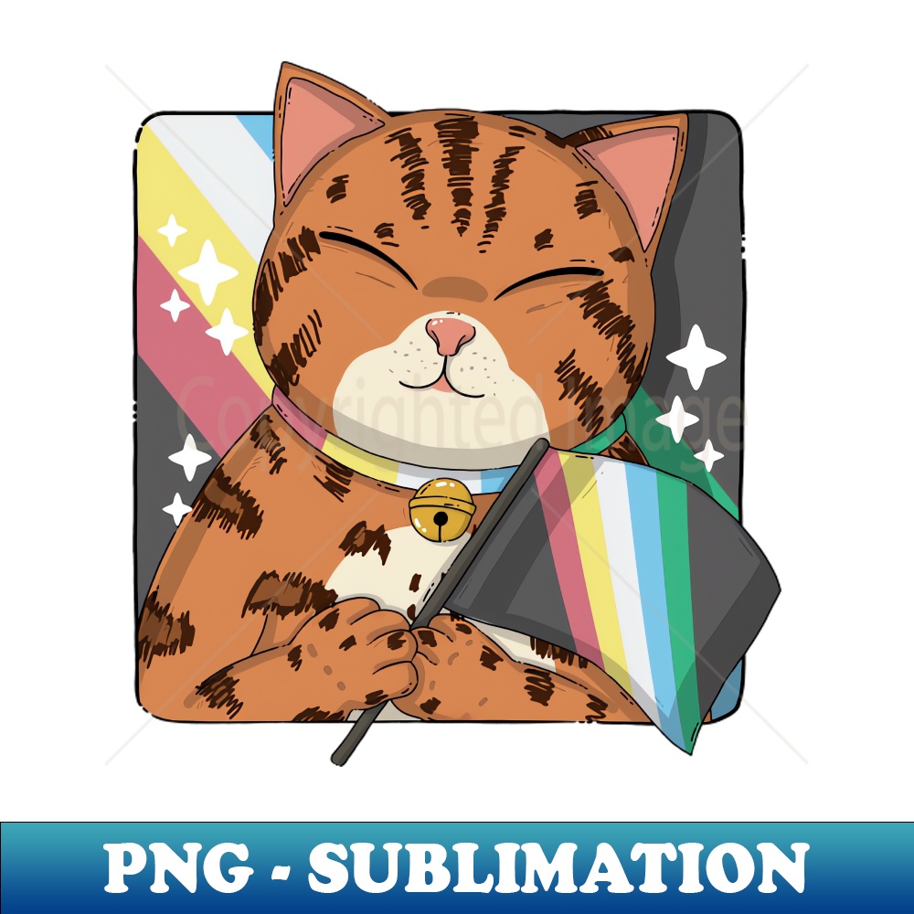 Cute Bengal Cat Holding Disability Pride Flag New Version - | Inspire ...