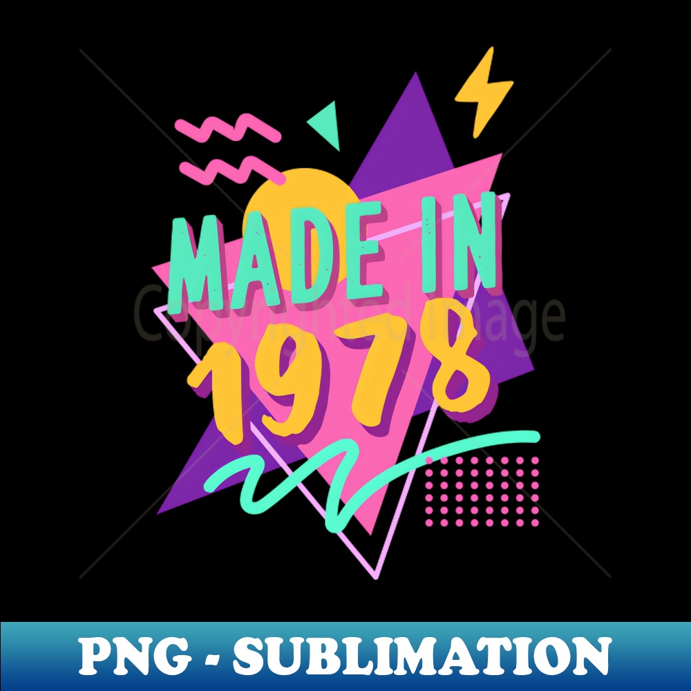 Made in 1978 Retro vintage 70s T-Shirt - Aesthetic Sublimati | Inspire ...