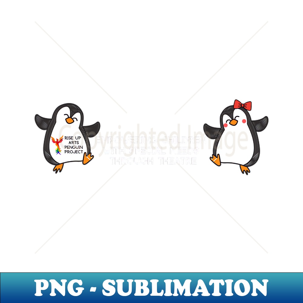 Rise Up Arts Penguin Project Dark Shirt - Instant PNG Sublim | Inspire ...