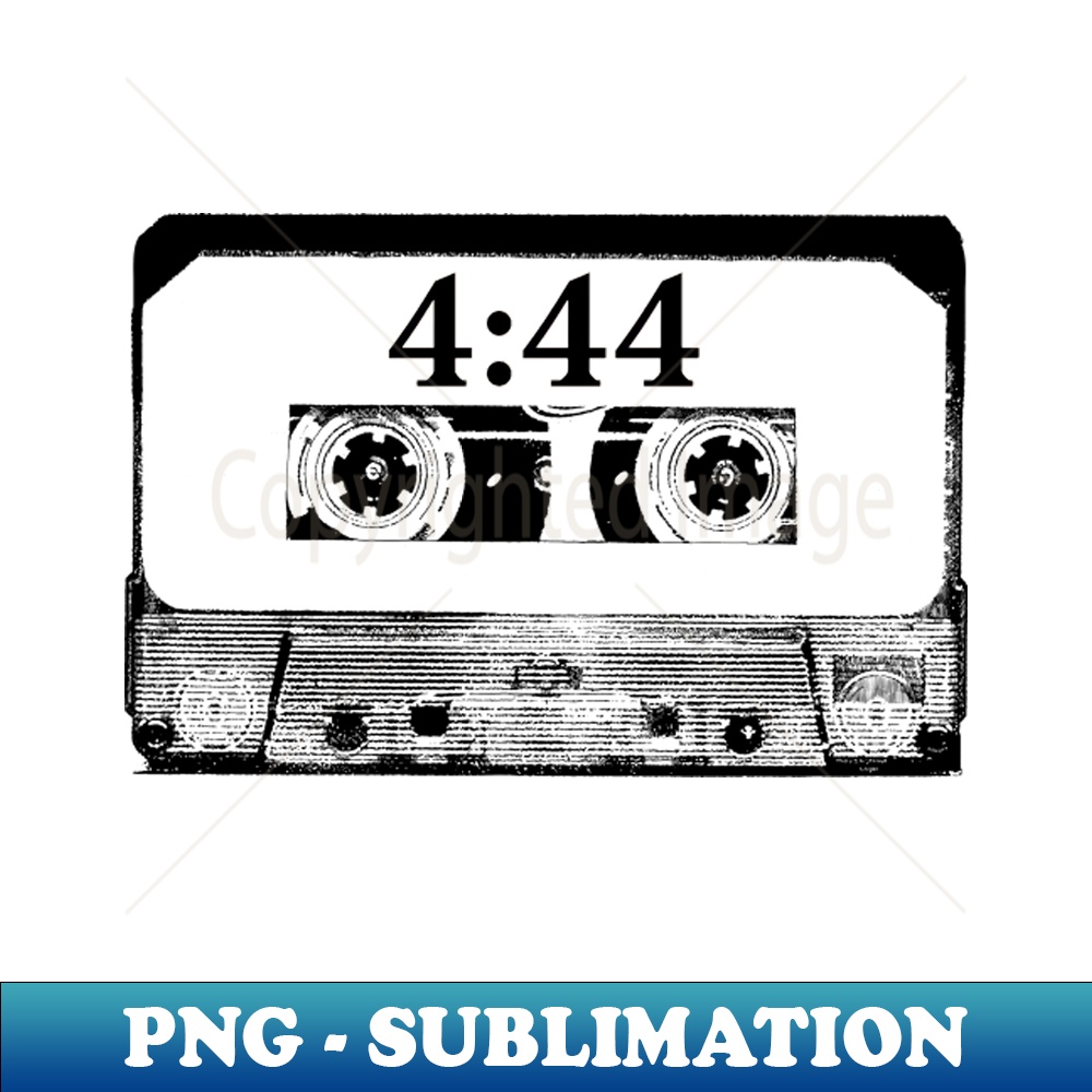 444 Cassette Tape - PNG Transparent Sublimation File - Trans - Inspire Uplift