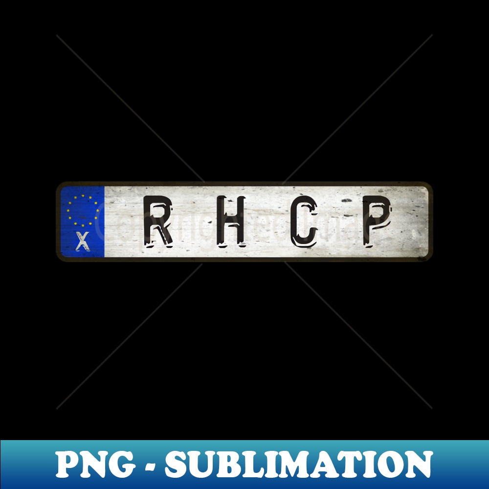 RHCP Car license plates - Instant PNG Sublimation Download - | Inspire ...