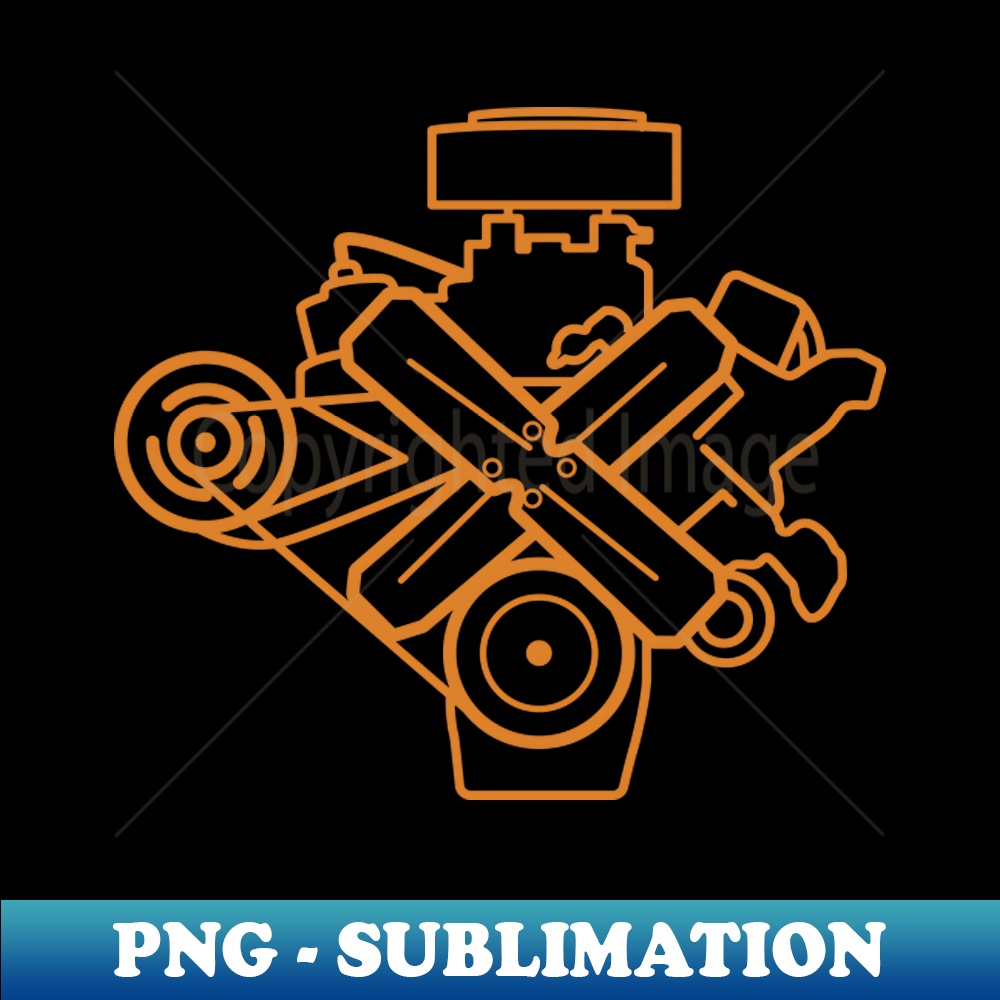 273 Commando - Engine Outline - PNG Transparent Sublimation - Inspire ...