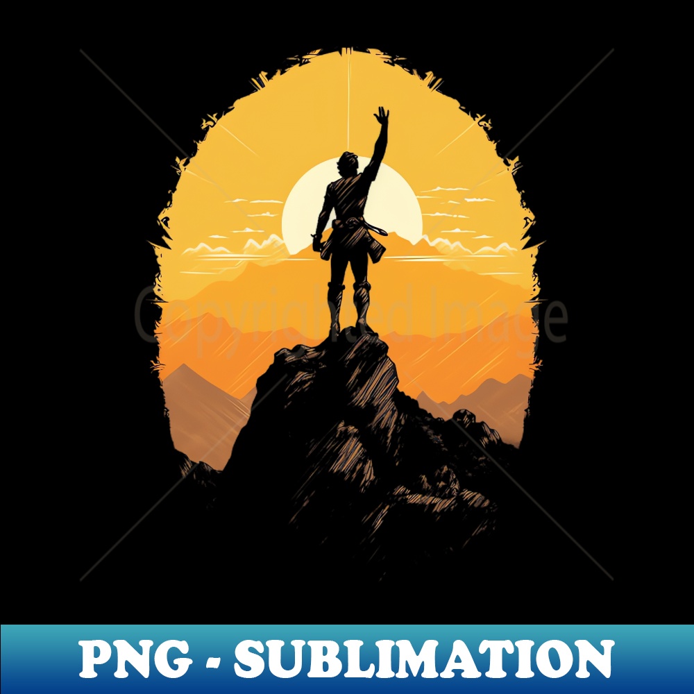 Victorious Conqueror on Mountain - PNG Transparent Digital D - Inspire ...