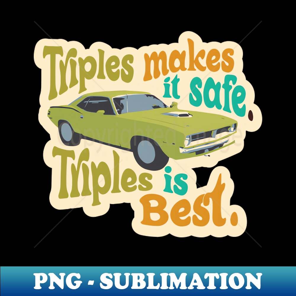 Triples makes it safe Triples is Best avocado colour way - S | Inspire Uplift