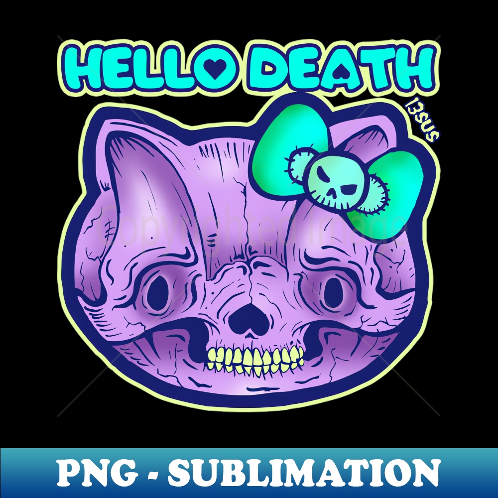 Skull Kitty Hello undead by Blood Empire - PNG Sublimation D | Inspire ...
