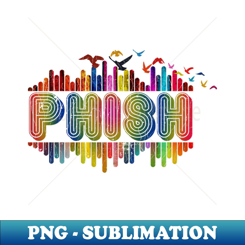 Color Tone Wave With Name-Phish - Creative Sublimation PNG D | Inspire ...