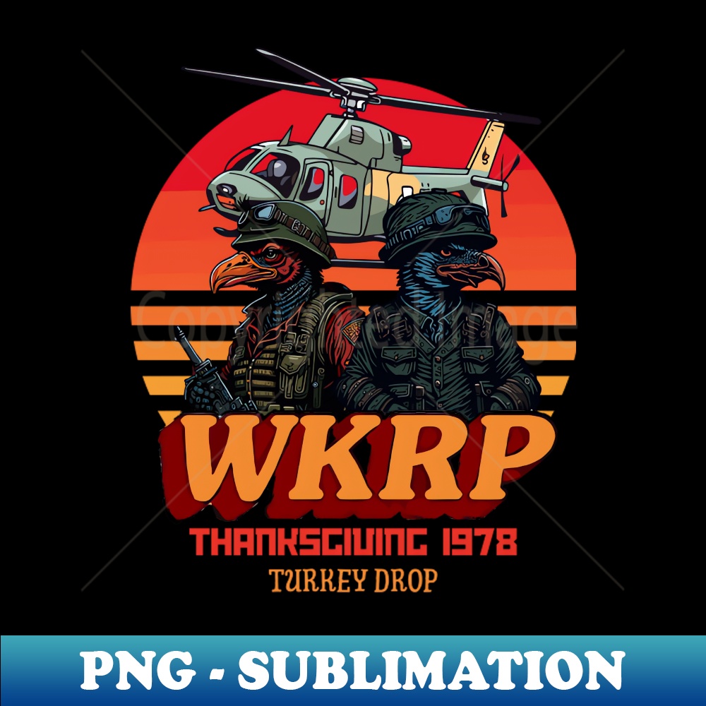 Wkrp-turkey-drop - Creative Sublimation PNG Download - Perfe | Inspire ...