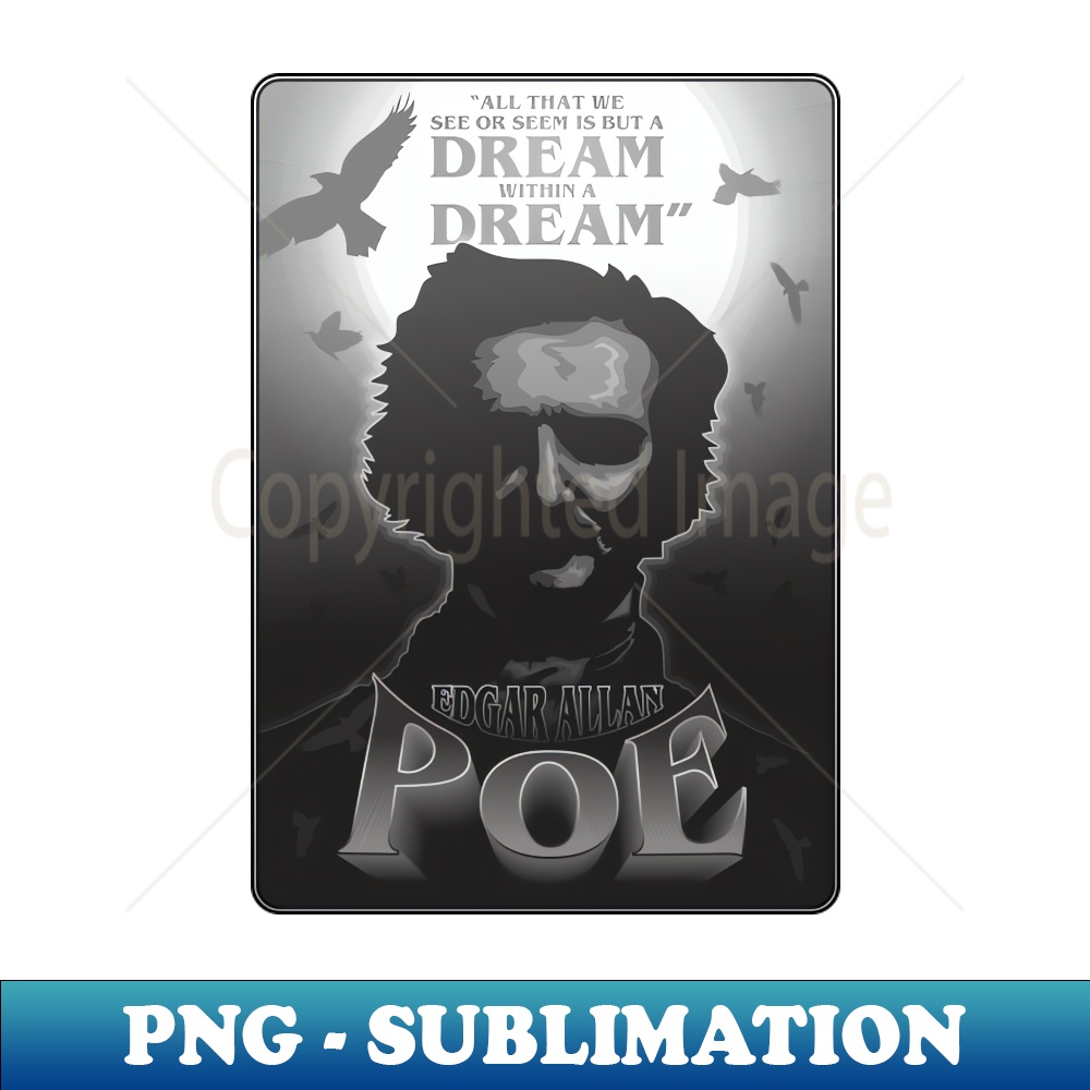Edgar Allan Poe - PNG Transparent Digital Download File for | Inspire ...