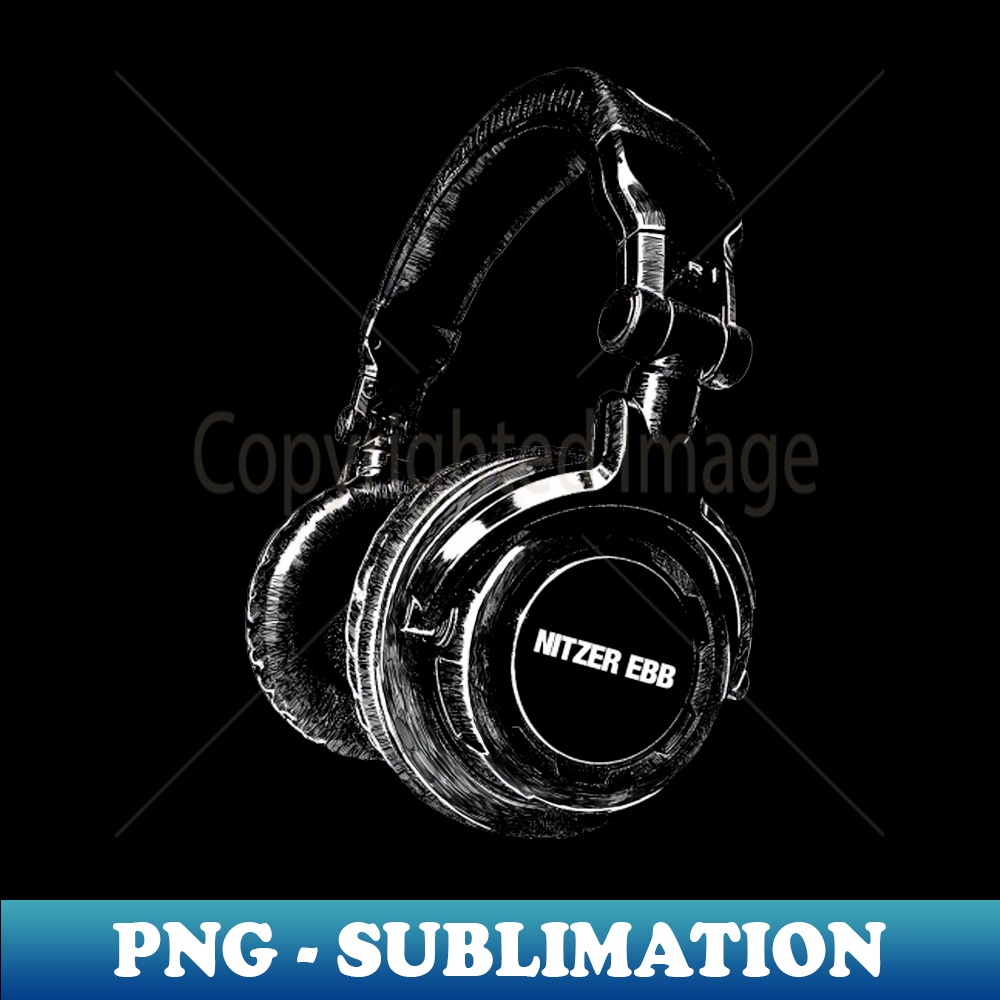 Nitzer Ebb Retro Headphones - PNG Transparent Digital Downlo - Inspire ...