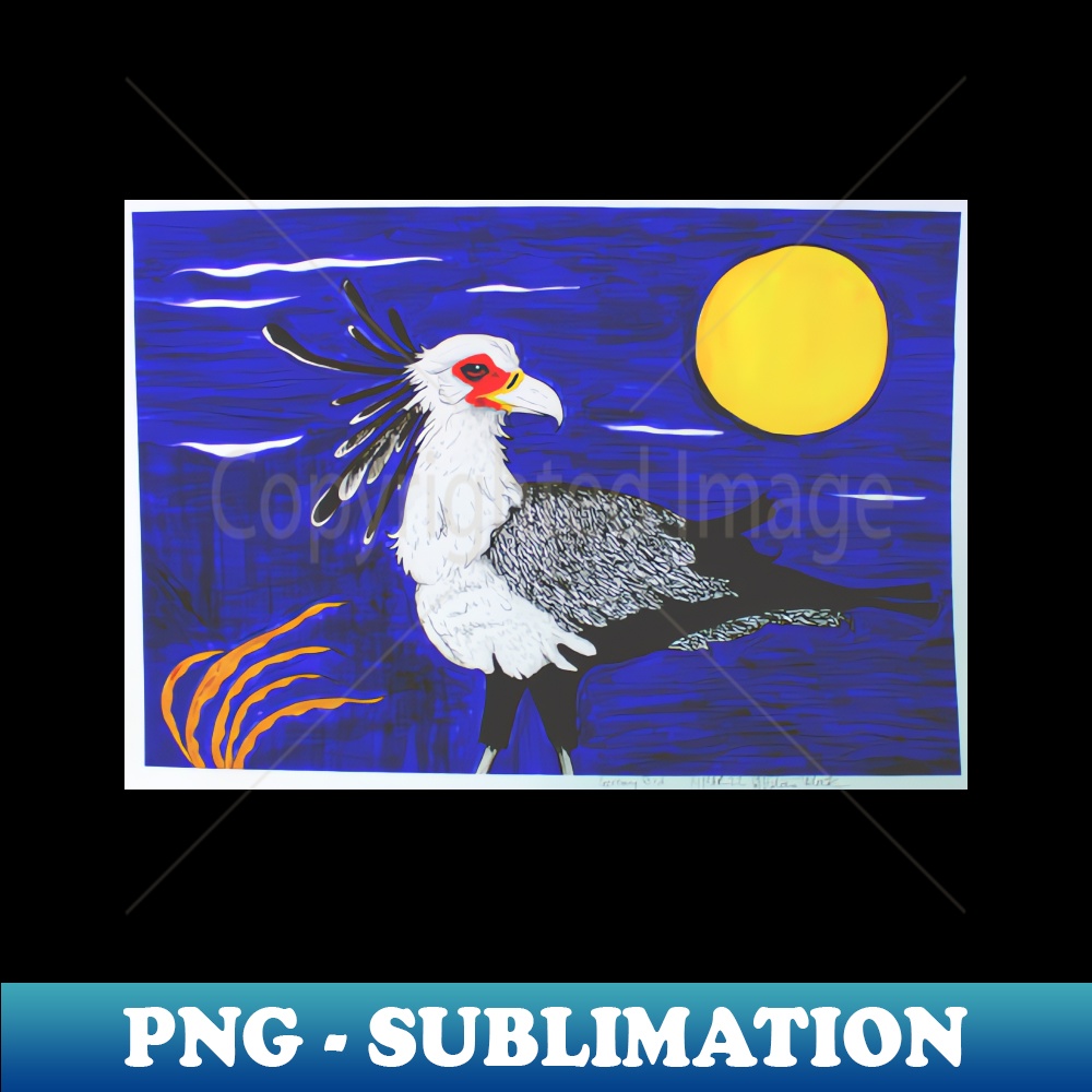 Secretary Bird - PNG Transparent Sublimation File - Perfect - Inspire ...