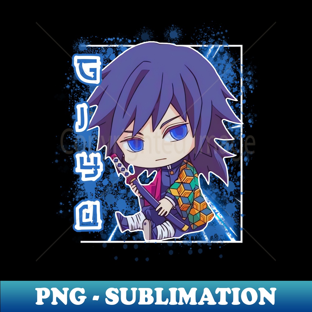 Giyu Tomioka - Demon Slayer - High-Resolution PNG Sublimatio | Inspire ...