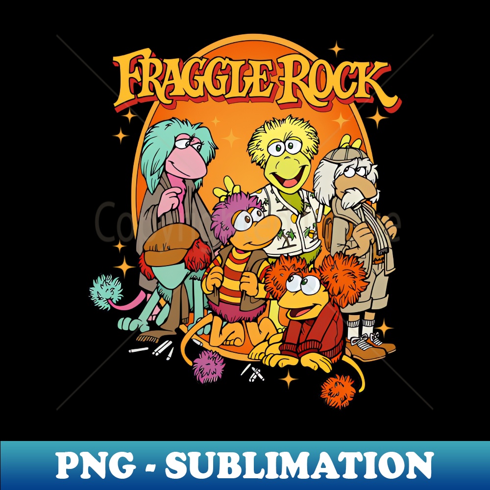 The Muppets Fraggle Rock - Retro PNG Sublimation Digital Dow | Inspire ...