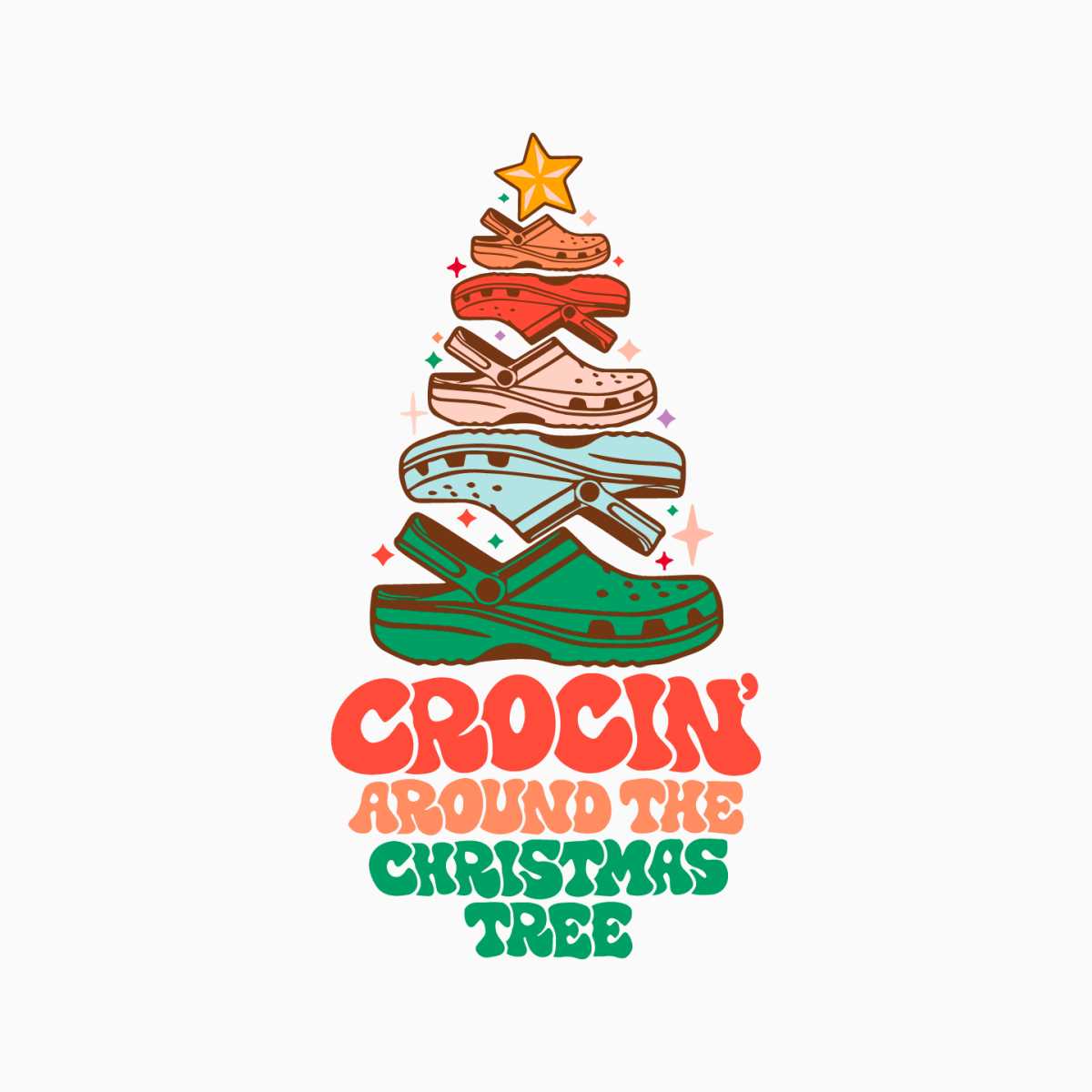 Crocin Around The Christmas Tree SVG For Cricut Files | Inspire Uplift