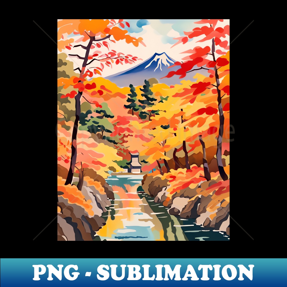 Autumn In Japan - High-Resolution PNG Sublimation File - Tra | Inspire ...